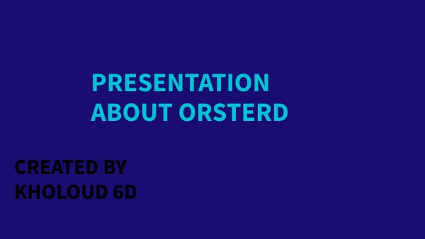 PRESENTACIÓN DE ORSTERD DE KHOLOUD 6D.