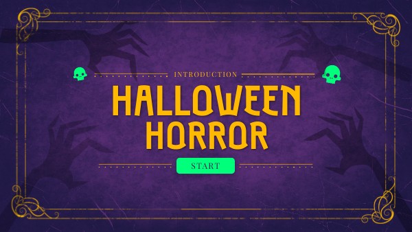 INTRODUCTION HALLOWEEN HORROR