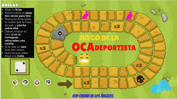 JUEGO DE LA OCA DEPORTISTA