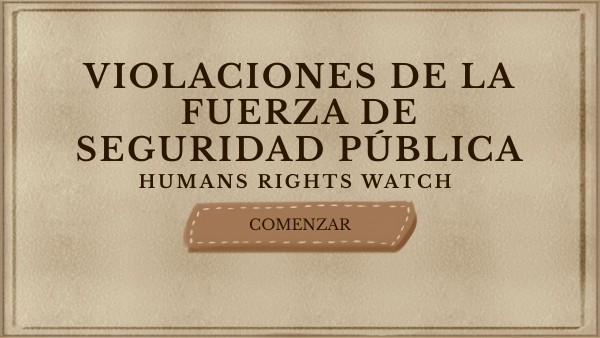 Human Rights watch | Genially