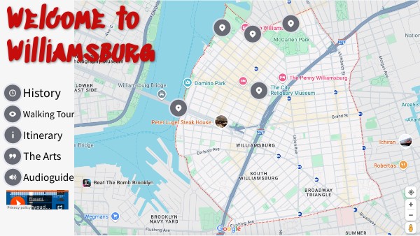 Interactive Map of Williamsburg | Genially