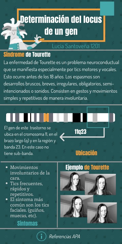 Infografía locus de un gen