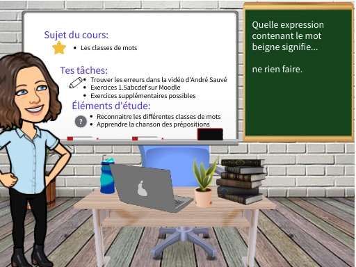 1 Classe de mots | Genially