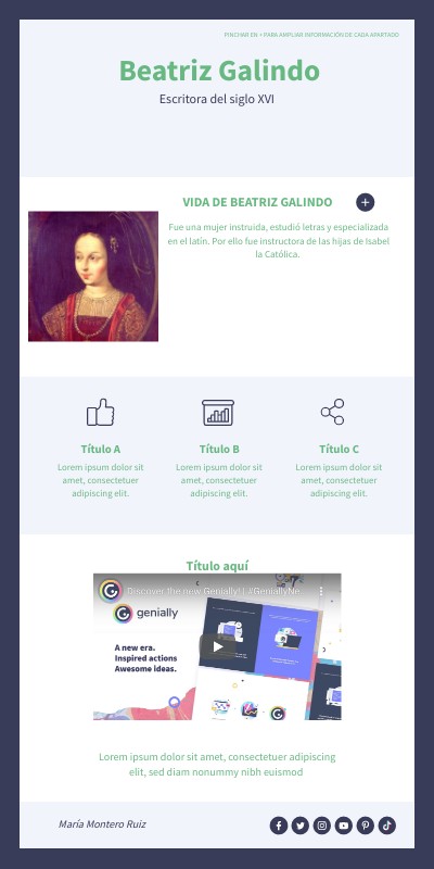 BEATRIZ GALINDO - PROYECTO Y LAS MUJERES QUÉ?