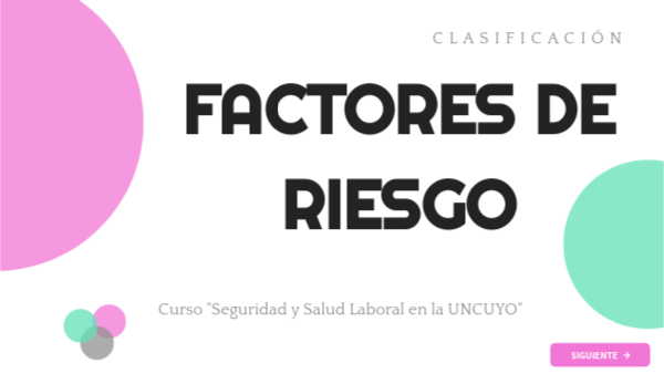 M1 - T4 Clasificación factores de riesgo | Genially