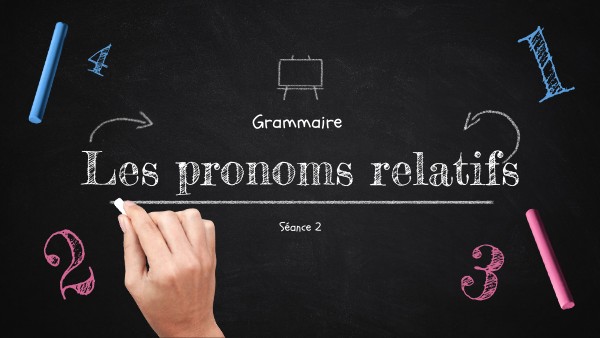 Pronoms relatifs | Genially