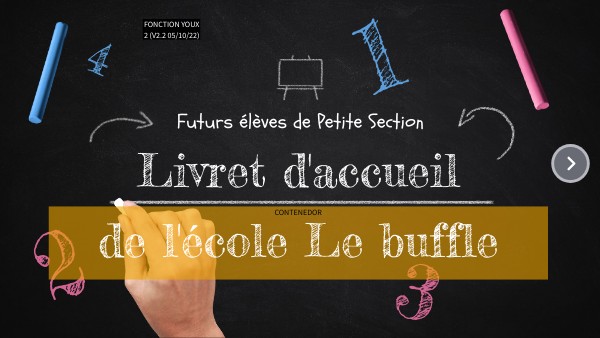 Livret d'accueil maternelle | Genially