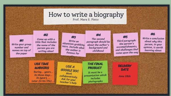 6B-HOW TO WRITE A BIOGRAPHY | Genially