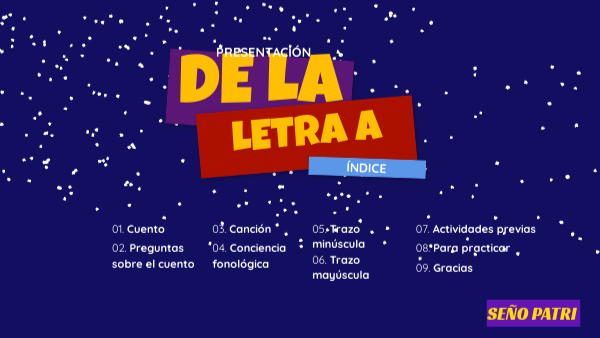 Presentación letrra A