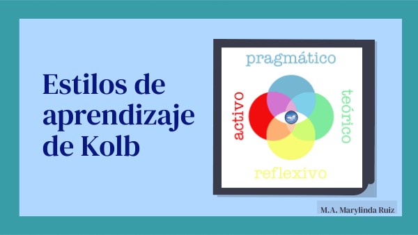 Estilos de aprendizaje de Kolb