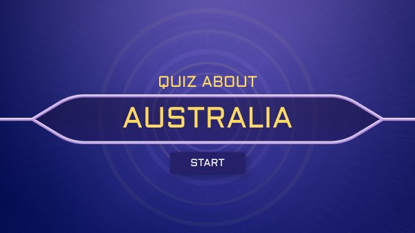 Australia - MILLIONAIRE QUIZ | Genially