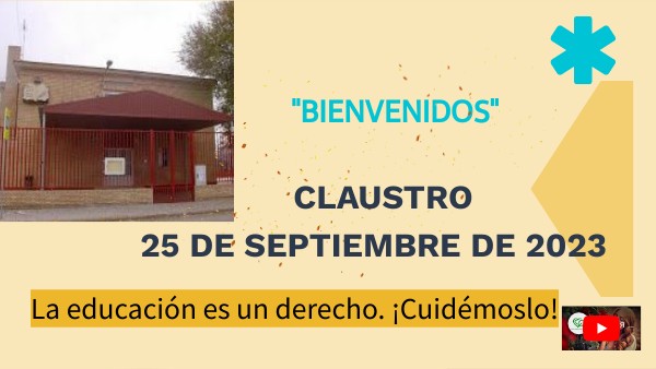 CLAUSTRO 25 SEPTIEMBRE 2023 | Genially