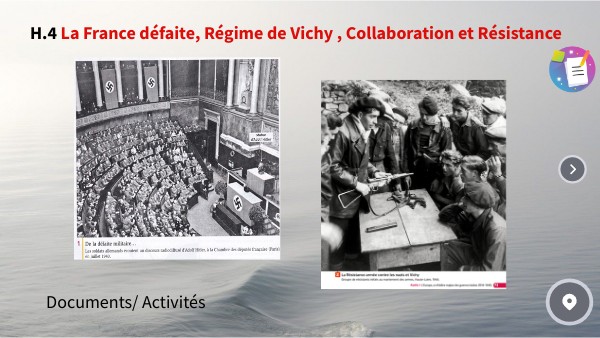 H4. La France défaite, Régime de Vichy, Collaboration et Résistance ...