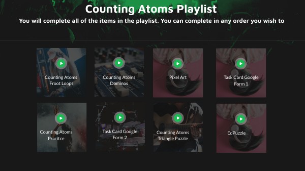 8.5D Counting Atoms Playlist | Genially