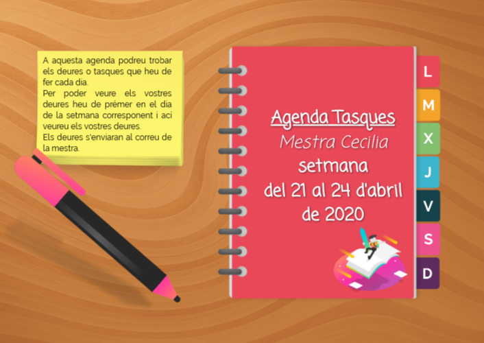 DEURES SETMANA 21-24 ABRIL | Genially