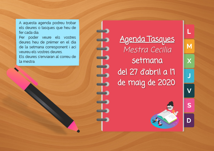 DEURES SETMANA 27 abril - 1 maig