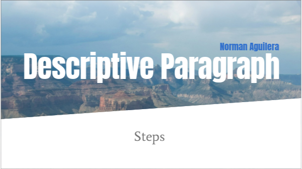 Descriptive Paragraph | Genially