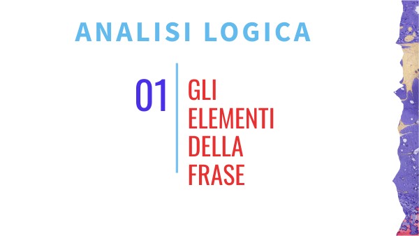 ANALISI LOGICA | Genially