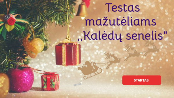 Testas mažutėliams ,,Kalėdų senelis" | Genially