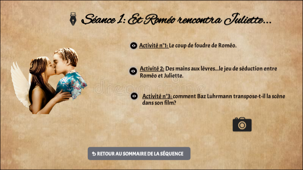 Séance 1 Et Roméo rencontra Juliette . | Genially