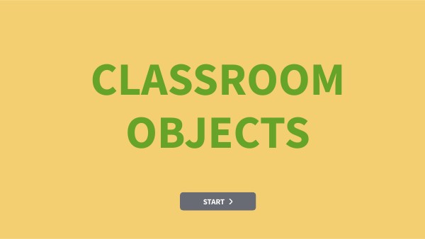 Classroom objects FLASHCARDS and QUIZ | Genially