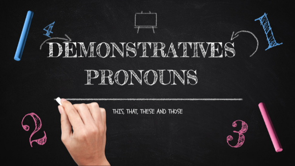 DEMONSTRATIVES PRONOUNS