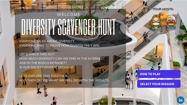 Diversity Scavenger Hunt | Genially