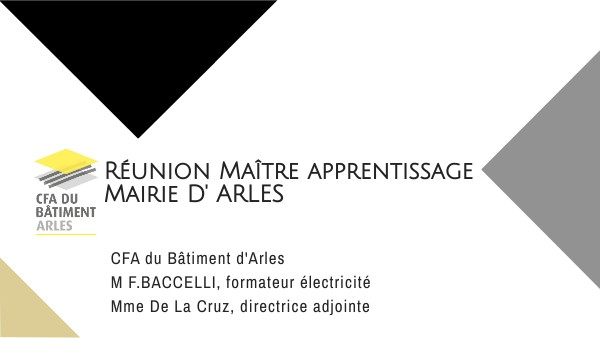 Support présentation Mairie Arles