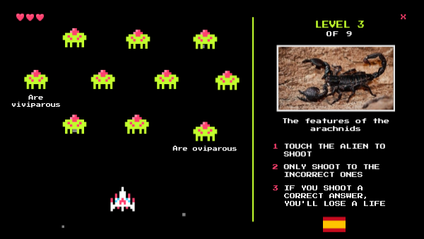 Alien attack niveles 3 y 4