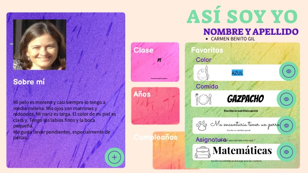 TARJETA ASÍ SOY YO | Genially