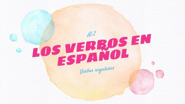 verbos_Presente regular | Genially