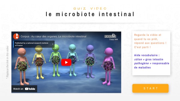 QUIZ VIDEO microbiote | Genially