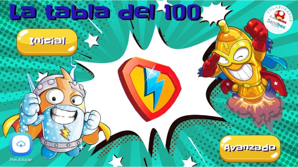 Tabla del 100. Superzing | Genially