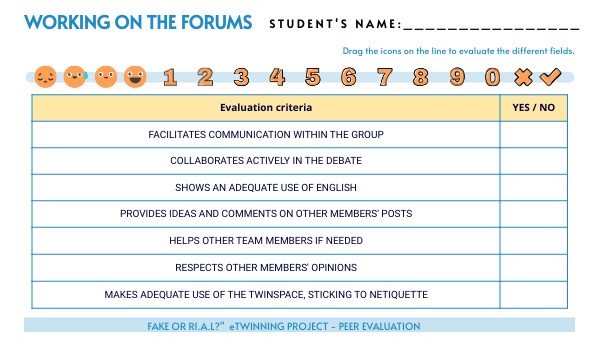 FORUM WORK CHECKLIST