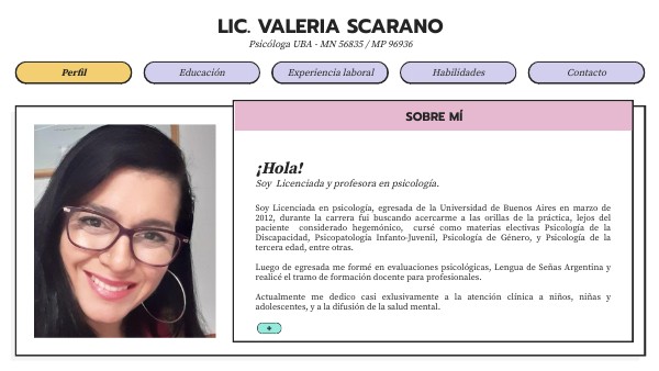 CV LIC. VALERIA SCARANO | Genially