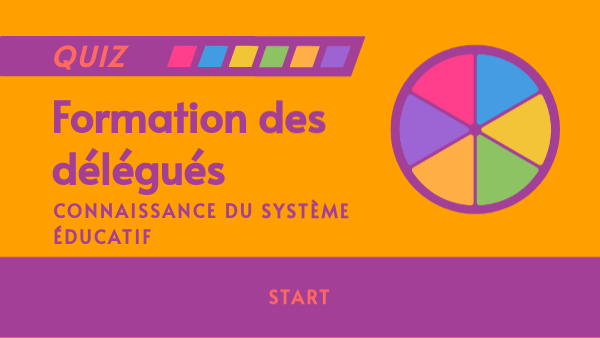 Trivial délégués - Connaissance du système éducatif | Genially