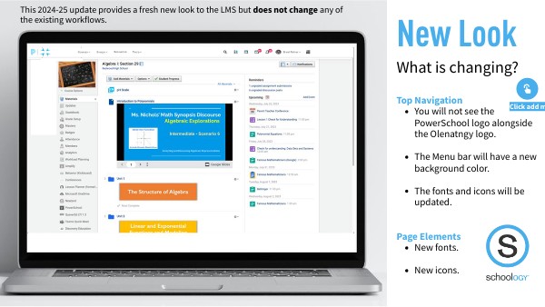 Schoology Update | Genially