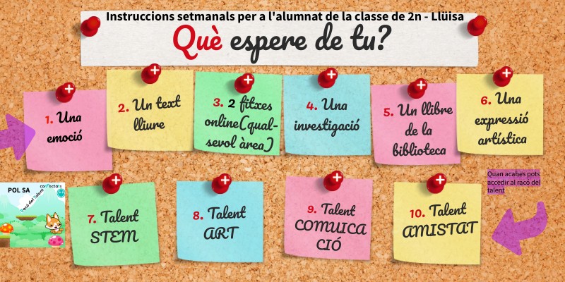 Què espere de tu? | Genially