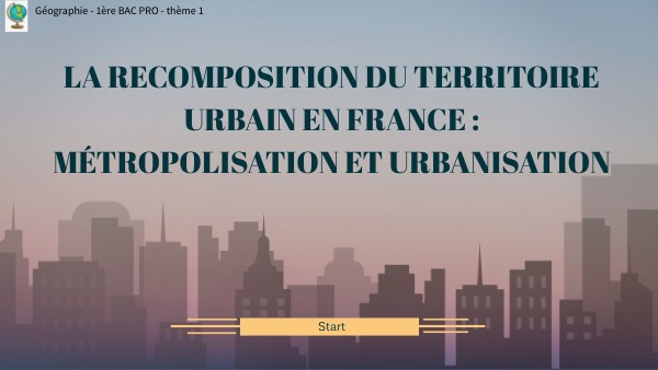 1ère bac pro géographie thème 1 | Genially