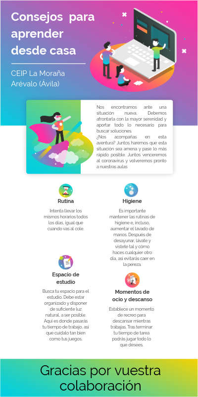 Consejos para aprender desde casa by CEIP La Moraña