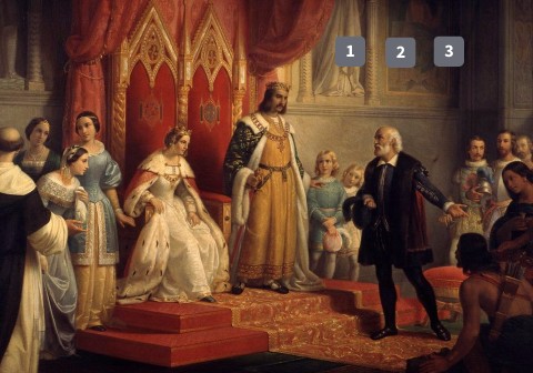 Cristobal Colón en la corte de los reyes Católicos | Genially