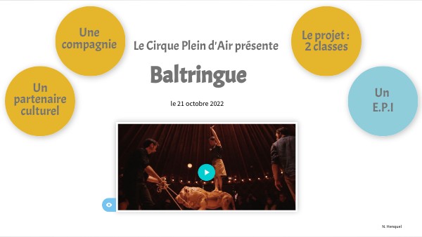 PEAC 2022-23 / 4e Cirque BALTRINGUE