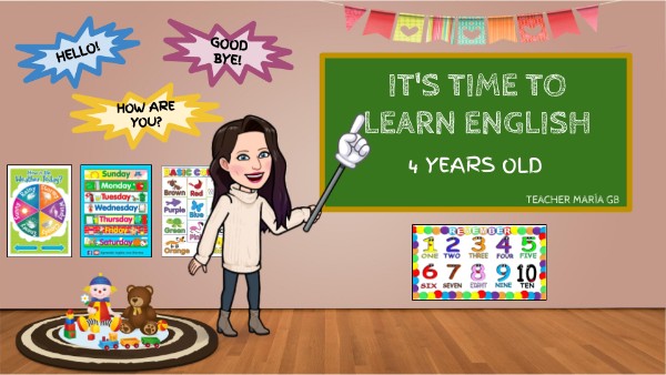 SECOND CUARTER. ENGLISH CLASS 3 YEARS OLD | Genially