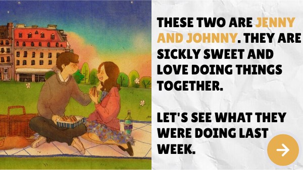 PAST CONTINUOUS - DAYS OF THE WEEK - THE TIME | Genially