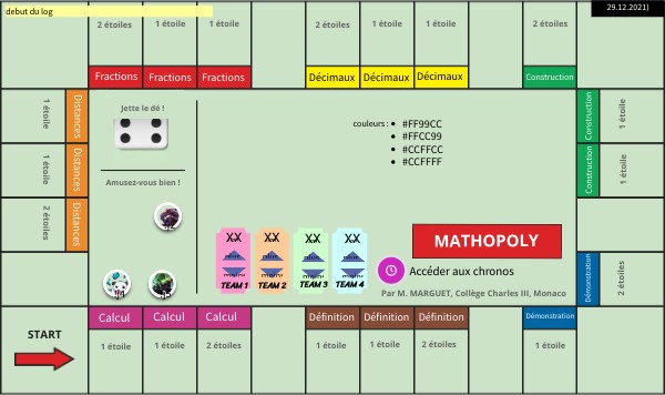 Mathopoly 6ème | Genially