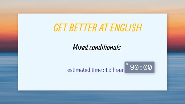 Soutien numerique 9 mixed conditionals