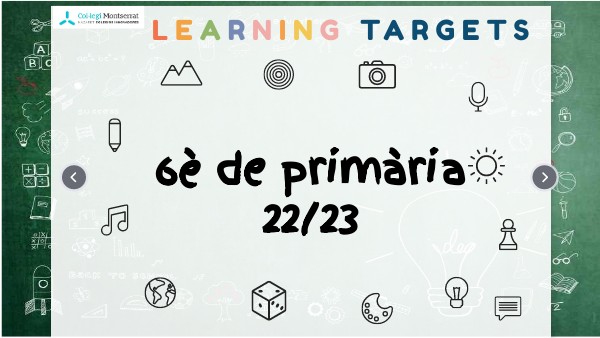 Learning Targets 6th | Genially