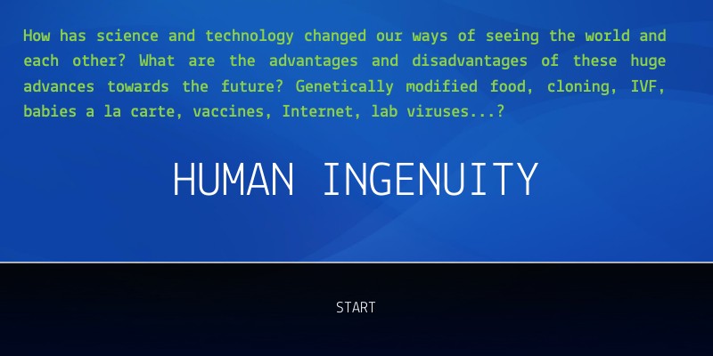 HUMAN INGENUITY | Genially