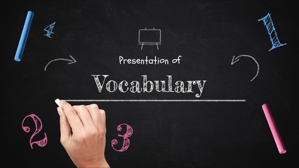 Presentation of vocabulary