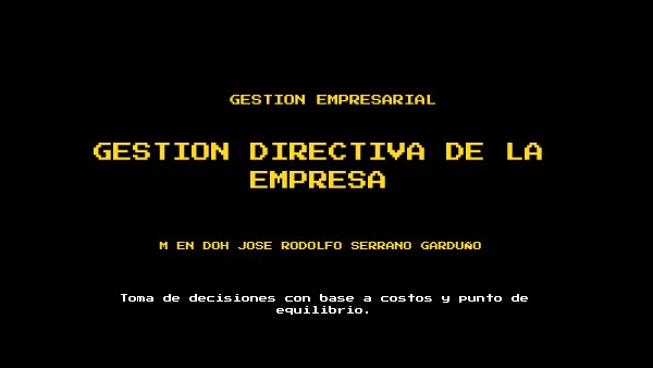 GE unidad 3 GESTION DIRECTIVA DE LA EMPRESA